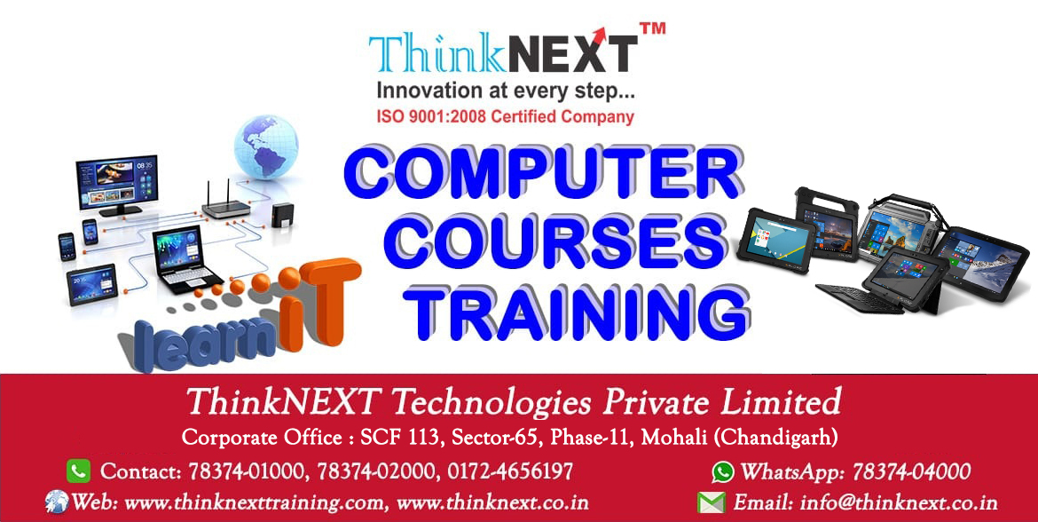 Computer Courses in Chandigarh Mohali - ThinkNEXT